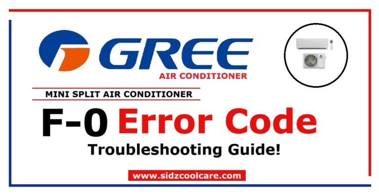 Gree Mini Split AC F0 Error Code Troubleshooting Guide - Sidz Cool Care